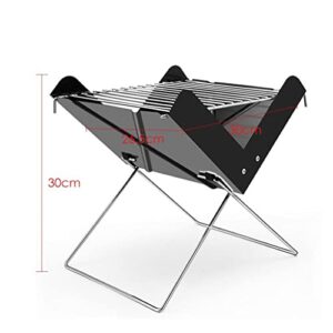 n/a Stainless Steel Grill X-Shaped Foldable BBQ Stove Portable Barbecue Oven Outdoor Camping Picnic Charcoal Carbon Baking Grill