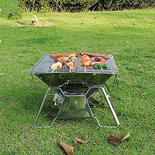 n/a Mini Portable Folding Carbon Grill Outdoor Charcoal Household Grill Stainless Steel Small Grill