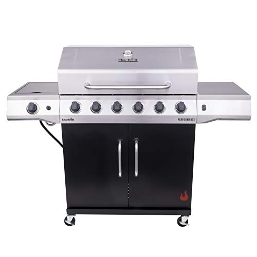 Char-Broil 463229021 Performance 6-Burner Cabinet-Style Liquid Propane Gas Grill, Stainless/Black