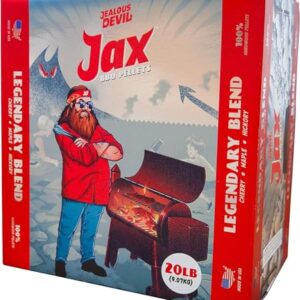 Jealous Devil Jax Legendary Blend BBQ Pellets, 20 lbs, Box, Brown, 320 OZ (JDJAXLEGEND20)