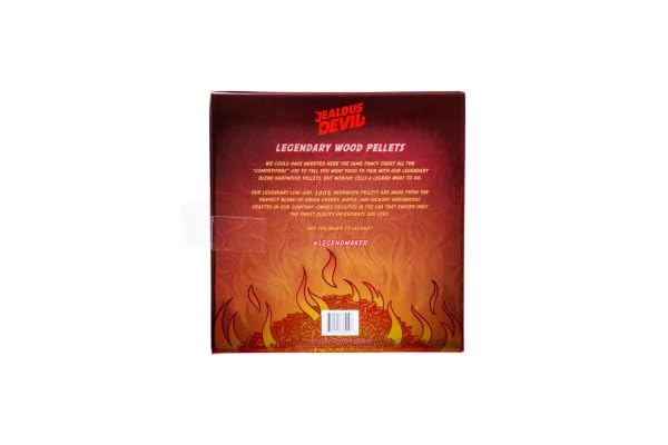 Jealous Devil Jax Legendary Blend BBQ Pellets, 20 lbs, Box, Brown, 320 OZ (JDJAXLEGEND20)