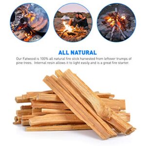 Eco-Stix Fatwood Fire Starter Kindling Firewood Sticks – 100% Organic – Firestarter for Wood Stoves, Fireplaces, Campfires, Bonfires, 25 Lbs