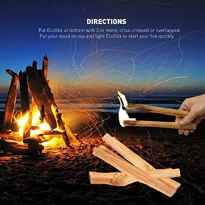 Eco-Stix Fatwood Fire Starter Kindling Firewood Sticks – 100% Organic – Firestarter for Wood Stoves, Fireplaces, Campfires, Bonfires, 25 Lbs