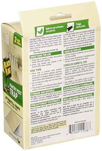 Black Flag Pantry Pest Traps - 8 Total(4 Packages with 2 Traps Each)