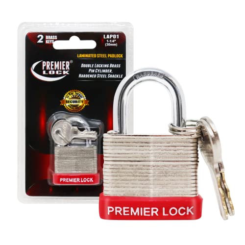 Grip Tight Tools Laminated Padlock, 1-1/4-Inch,Sliver