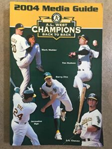 oakland athletics mlb baseball media guide 2004 ex+