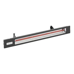 Infratech SL Series Model SL1624BL Slimline Black Shadow 29-1/2" Single Element 1,600 Watt 240 Volt Quartz Heater with Matte Black Housing