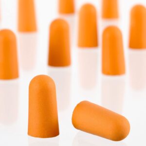 JORESTECH Safety Ultra Soft Foam Ear Plugs Orange Excellent for Noise Reduction Packed in Pairs 32dB NRR 34 dB SNR (200 Pair)