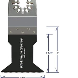 SKEMIX 24-Piece Metal/Wood Oscillating Multitool Quick Release Saw Blades Fits Porter Cable Dewalt Stanley Fein