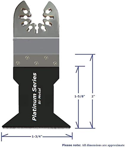 SKEMIX 24-Piece Metal/Wood Oscillating Multitool Quick Release Saw Blades Fits Porter Cable Dewalt Stanley Fein