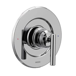 moen gibson chrome posi-temp pressure-balancing modern shower handle trim, valve required, t2901