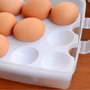 Plastic Portable Two Layer Egg Storage Box Dual Layer Egg Crisper Container