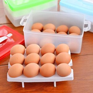 Plastic Portable Two Layer Egg Storage Box Dual Layer Egg Crisper Container