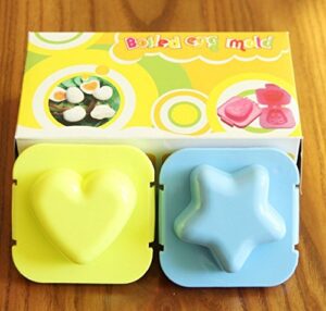 2pcs pp heart star rice mold sushi egg chocolate mold diy kitchen tool