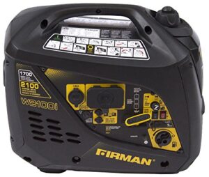 firman wo1781 whisper series 1700/2100 watt inverter generator, yellow