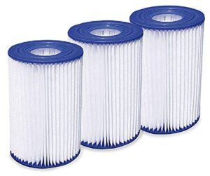 summer waves type a/c pool filter cartridge - 3 pack