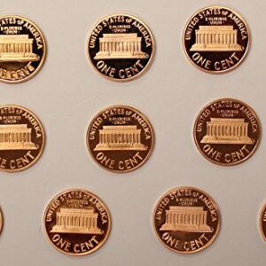 1990-1999 S Lincoln Memorial Cent Gem Deep Cameo Proof 10 Coin Run U.S.Mint