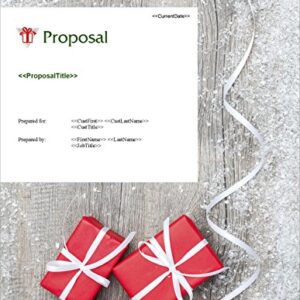 Proposal Pack Seasonal #3 - Business Proposals, Plans, Templates, Samples and Software V20.0