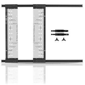 ez align premium shelf pin drilling jig with 1/4" and 5mm self centering drill bits, dual sided shelf pin jig for easy alignment on both sides of the shelf