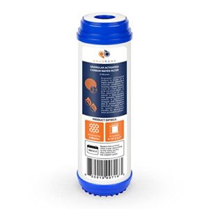 Aquaboon 5 Micron 10"x2.5" Granular Activated Carbon Water Filter Replacement | Universal Coconut Shell GAC Cartridge | Compatible with C-10, WFPFC9001, AP117, GAC-10, FXUTC, D-20A, GAC1 3-Pack