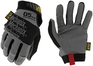 mechanix wear: specialty 0.5mm high-dexterity work gloves (large, black/grey)