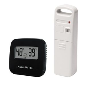 AcuRite 02097M Wireless Indoor/Outdoor Thermometer with Humidity Sensor , Black