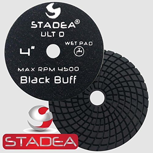 Stadea PPW116X 4" Diamond Granite Polishing Pads Set For Granite Quartz Stones Polish