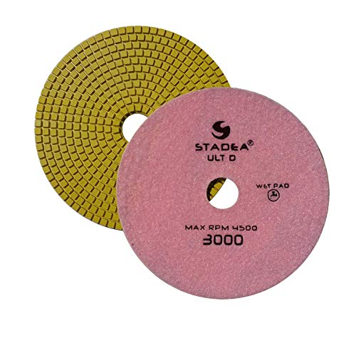 Stadea PPW116X 4" Diamond Granite Polishing Pads Set For Granite Quartz Stones Polish