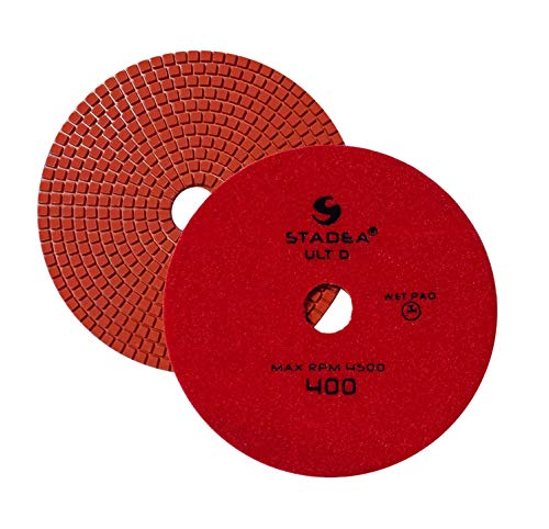 Stadea PPW116X 4" Diamond Granite Polishing Pads Set For Granite Quartz Stones Polish