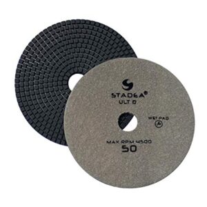 Stadea PPW116X 4" Diamond Granite Polishing Pads Set For Granite Quartz Stones Polish