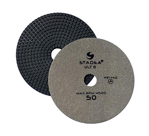 Stadea PPW116X 4" Diamond Granite Polishing Pads Set For Granite Quartz Stones Polish