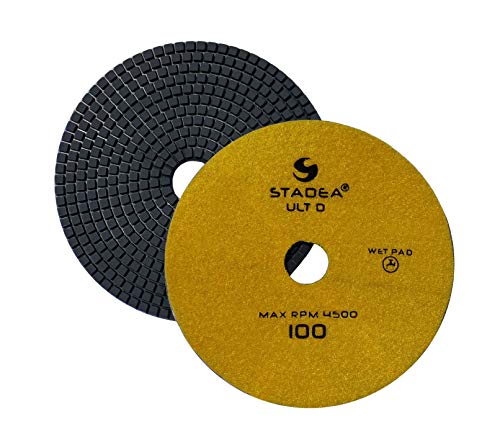 Stadea PPW116X 4" Diamond Granite Polishing Pads Set For Granite Quartz Stones Polish