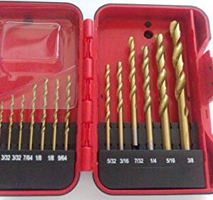 High Speed Drill Bit Set - 15 Pc