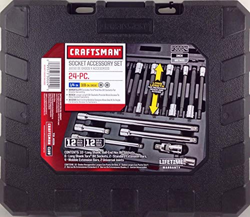 Craftsman 24 pc Reach and Access Socket Accessory Set