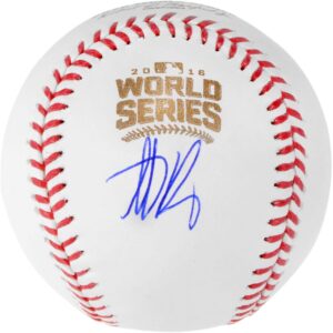 anthony rizzo chicago cubs autographed 2016 mlb world series baseball - autographed baseballs