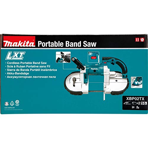 Makita XBP02TX 18V LXT Lithium-Ion Cordless Portable Band Saw Kit (5.0Ah),