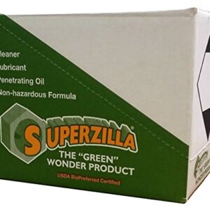 Superzilla - Powerful All-Purpose Cleaner and Lubricator – “The Green Wonder Product” – Case of Aerosol Cans