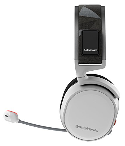 SteelSeries Arctis 7 Legacy Edition, Lag-Free Wireless Gaming Headset, DTS 7.1 Surround for PC, PC/Mac/Playstation 4/Mobile/VR - White