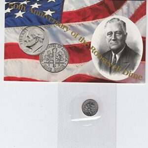 1996 W Roosevelt Dime 50th Anniversary of the Roosevelt Dime-SEALED IN U.S. MINT CELLO - MUST HAVE to complete any dime set Dime MS-67 US Mint