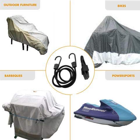 The Original Gust Guard™ - Secure Your Covers from Blowing Away - Medium 24" (ATV Covers, Small Watercraft / Snowmobile Covers, Outdoor Funiture, Barbecue Covers, A/C Covers, etc.)