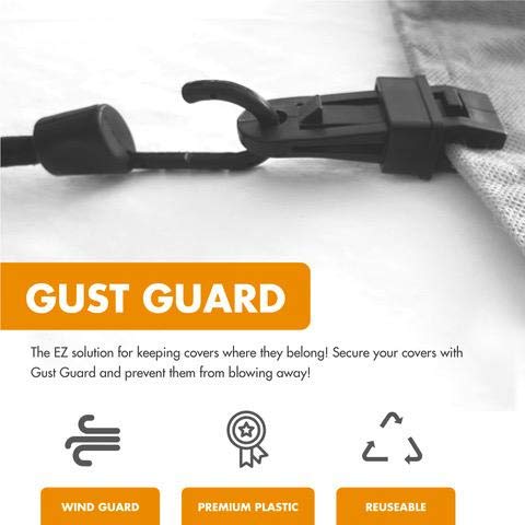 The Original Gust Guard™ - Secure Your Covers from Blowing Away - Medium 24" (ATV Covers, Small Watercraft / Snowmobile Covers, Outdoor Funiture, Barbecue Covers, A/C Covers, etc.)