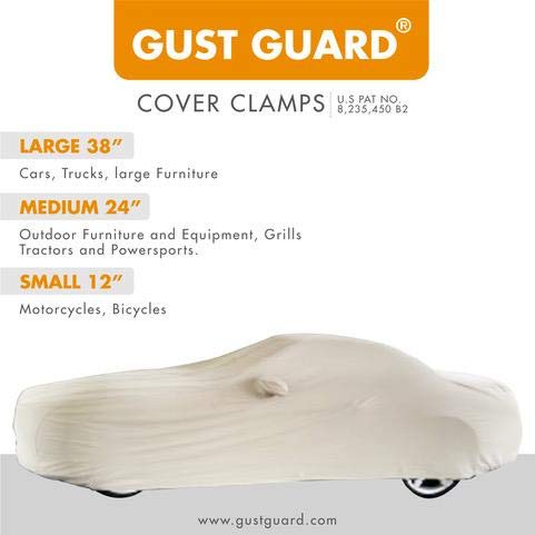 The Original Gust Guard™ - Secure Your Covers from Blowing Away - Medium 24" (ATV Covers, Small Watercraft / Snowmobile Covers, Outdoor Funiture, Barbecue Covers, A/C Covers, etc.)