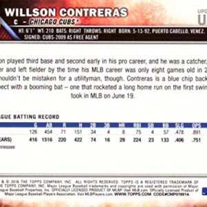 2016 Topps Update Baseball #US266 Willson Contreras Rookie Card