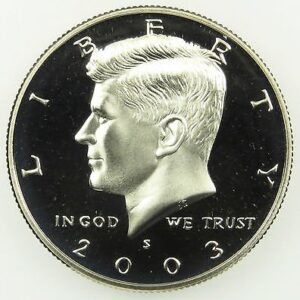 2003 S Gem Proof Kennedy Half Dollar US Coin Half Dollar Uncirculated US Mint