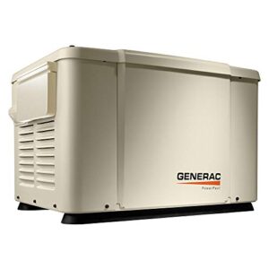 generac 6998 7.5kw air cooled home standby generator - reliable power - convenient transfer switch - 50-amp 8-circuit transfer switch