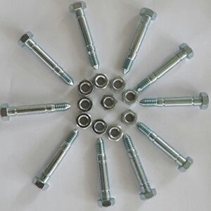 haliniose 10 pack fits ariens shear pins 51001500,510015 snowblower, john deere, snapper,product_by: powerlawnmowerparts~hee10111800701100