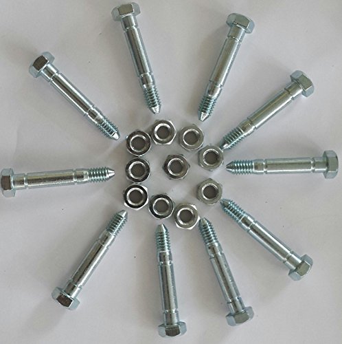 Haliniose 10 Pack fits Ariens Shear PINS 51001500,510015 SnowBlower, John Deere, Snapper,Product_by: powerlawnmowerparts~hee10111800701100