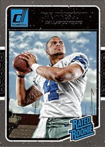 2016 panini donruss #362 dak prescott rookie card - rated rookie