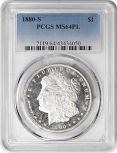 1880 s morgan dollar ms64pl pcgs