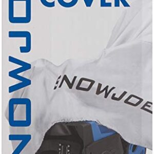 Snow Joe SJCVR-21 Universal Electric + Cordless Indoor/Outdoor Snow Thrower Cover for Snow Throwers up to 21-Inches in Width White